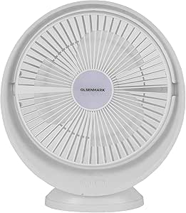 Olsenmark 8" Rechargeable Table Fan- OMF1850, High Performance Fan with ...