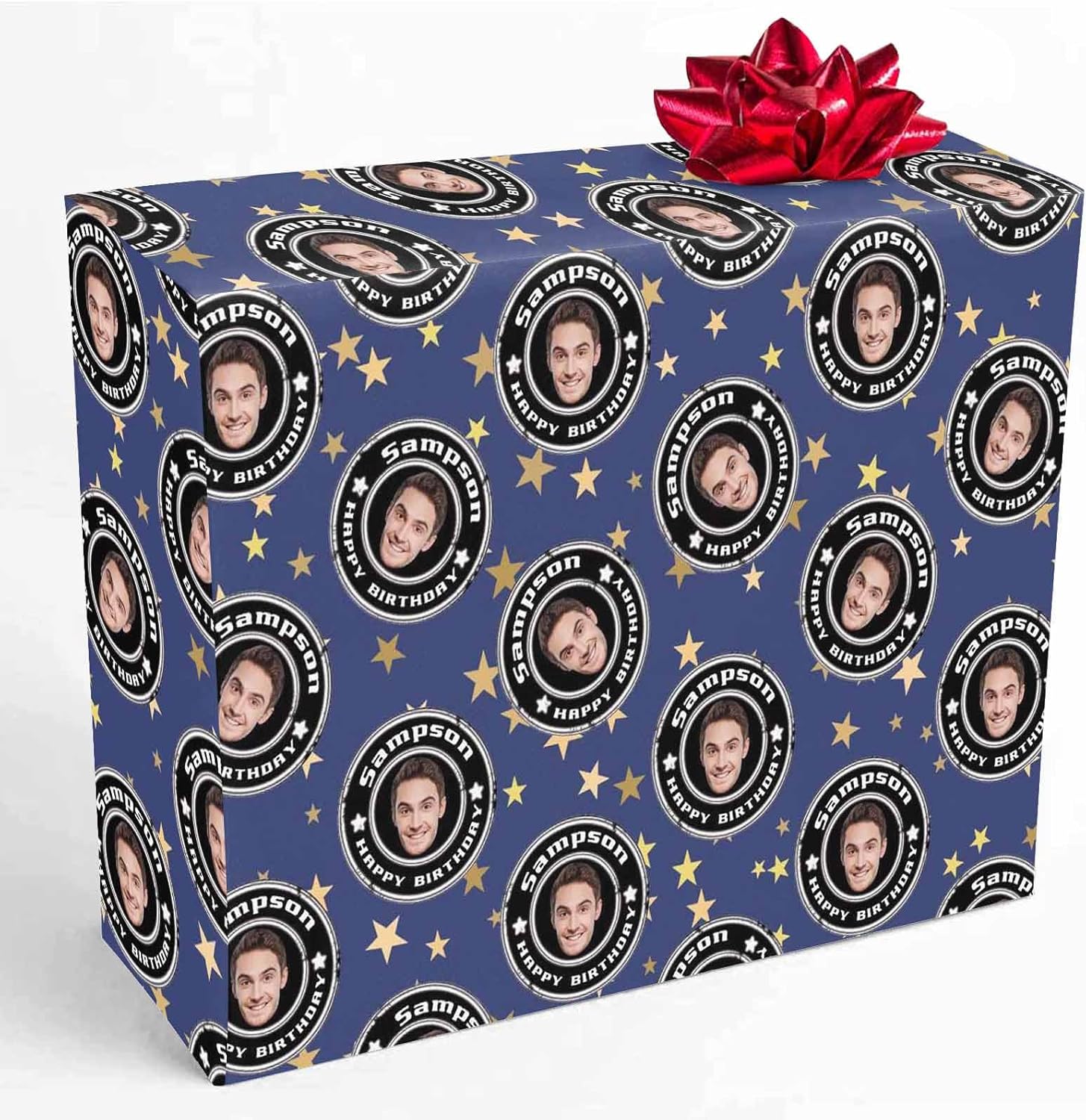 Amazon.com: KopKappy Personalized Birthday Wrapping Paper Custom Photo ...