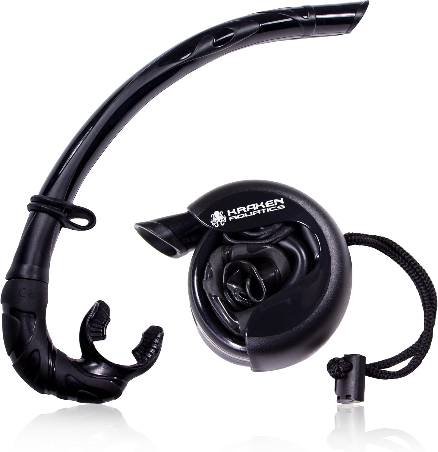 Kraken Aquatics Apnea Snorkel Enrollar Snorkel con Caso de ...