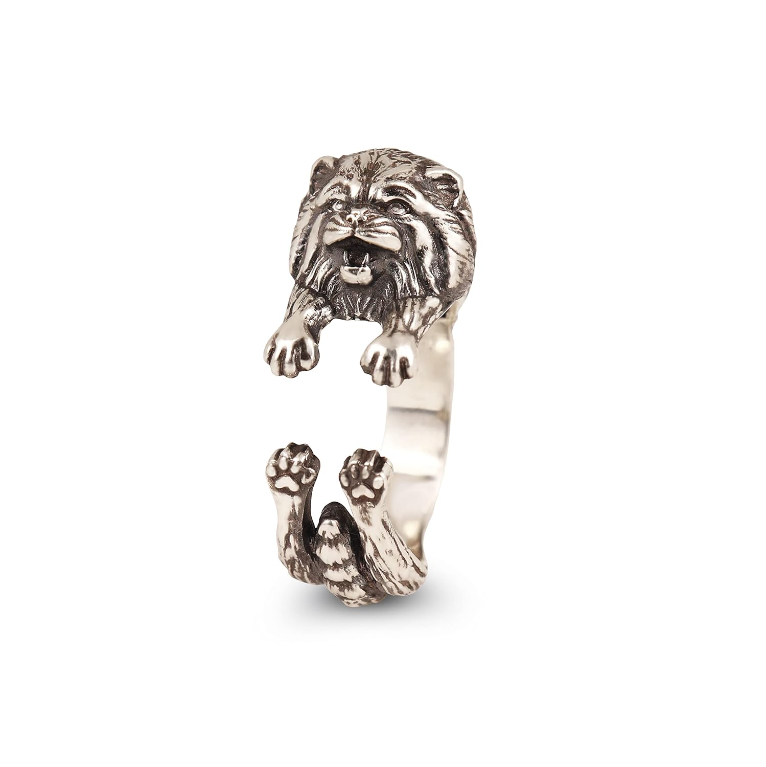 Amazon.com: Pallas's Cat Ring in sterling silver, Manul ring, Wild cat ...