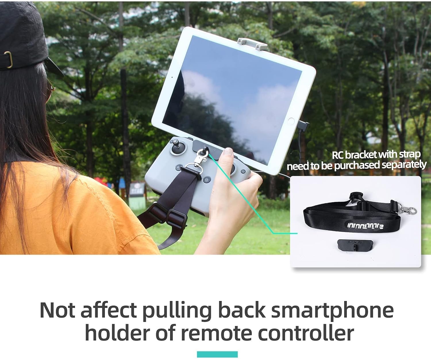 Tmom Tablet Extension Holder with Lanyard for DJI Mavic 3 / Air 2S ...