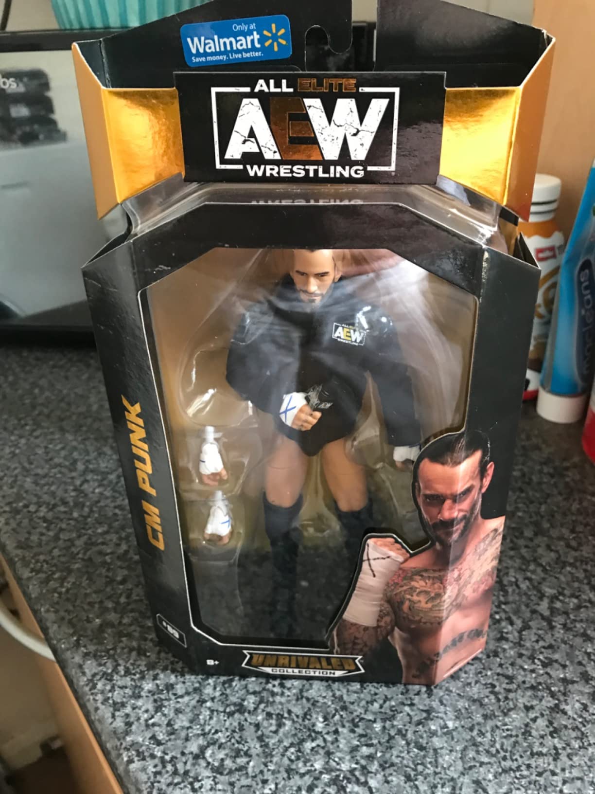 Amazon.com: cm Punk AEW Unrivaled Exclusive Figure : Toys & Games
