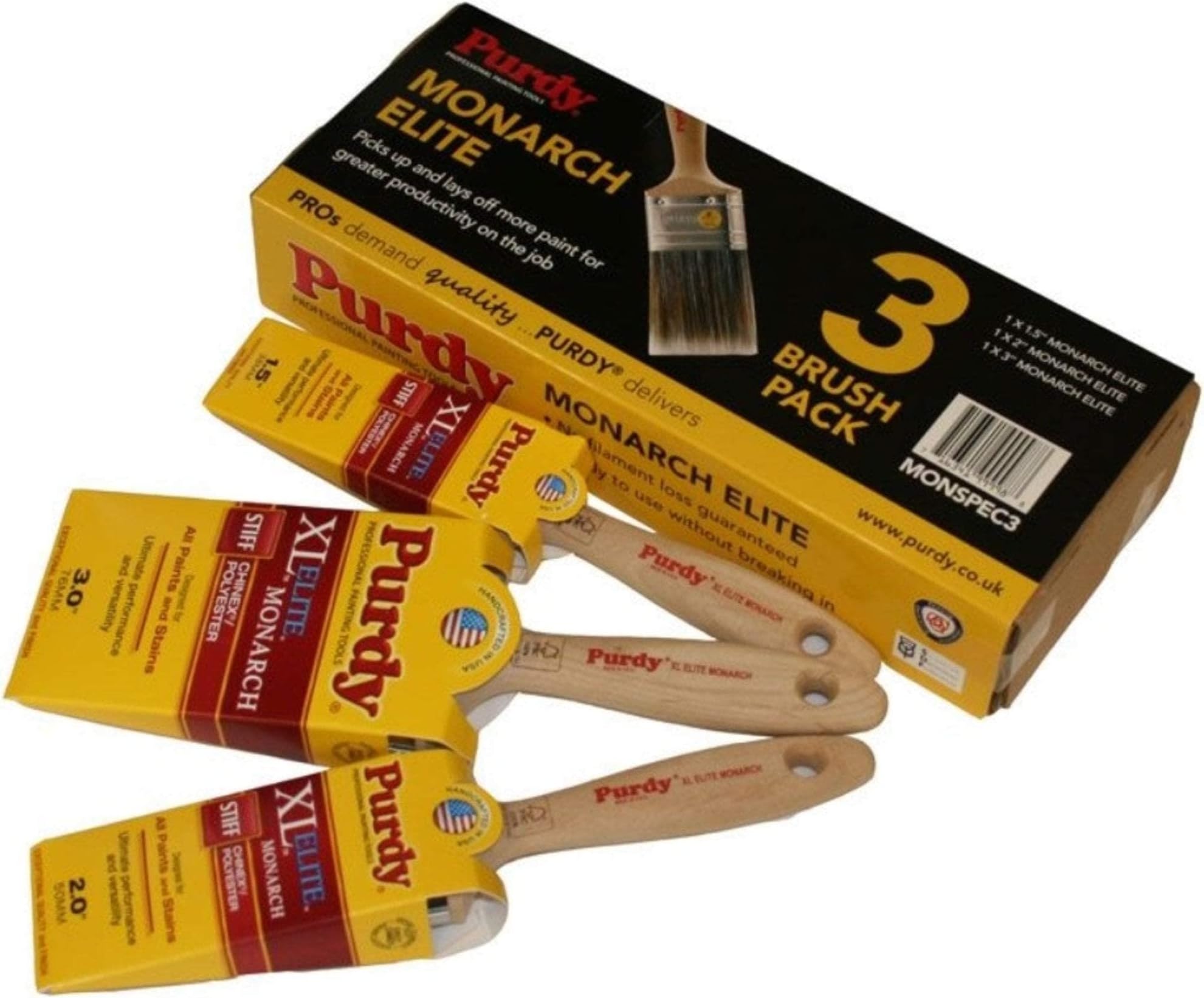Purdy Monarch Elite and Pro-Extra Brush Set : Amazon.co.uk: DIY & Tools