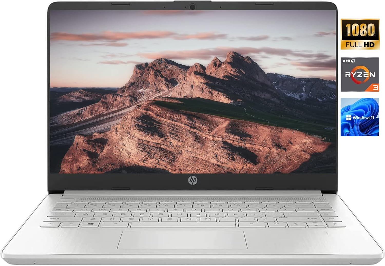 Buy HP 14 Business Laptop Computer, 14 FHD IPS Display, AMD Ryzen 3 ...