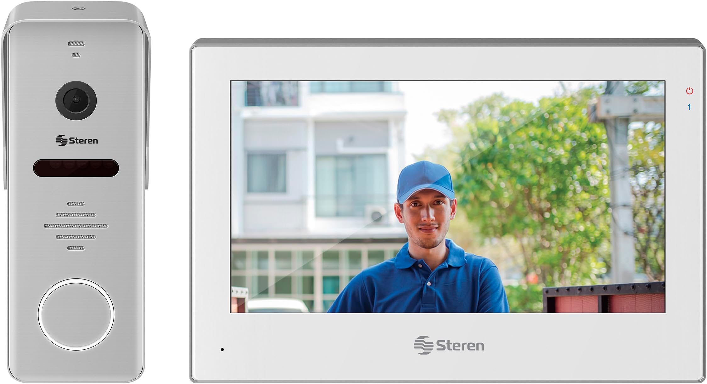 STEREN CCTV-0990 Video Timbre Wi-Fi con Pantalla Touch a Color de 7 ...