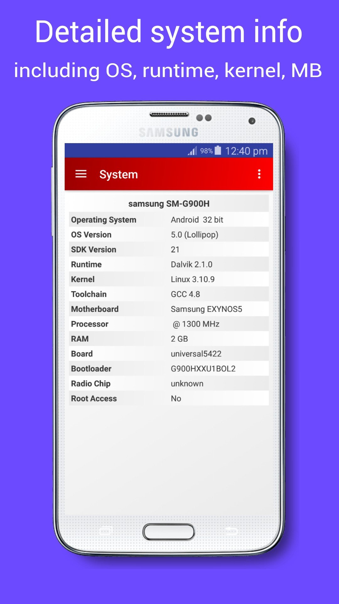 Androtics - Hardware Info - App on Amazon Appstore