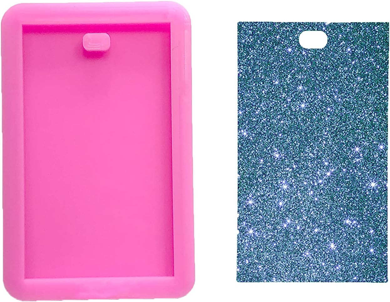 Amazon.com: Shiny Glossy Rectangle Luggage Bag Tag Shape Silicone Molds ...