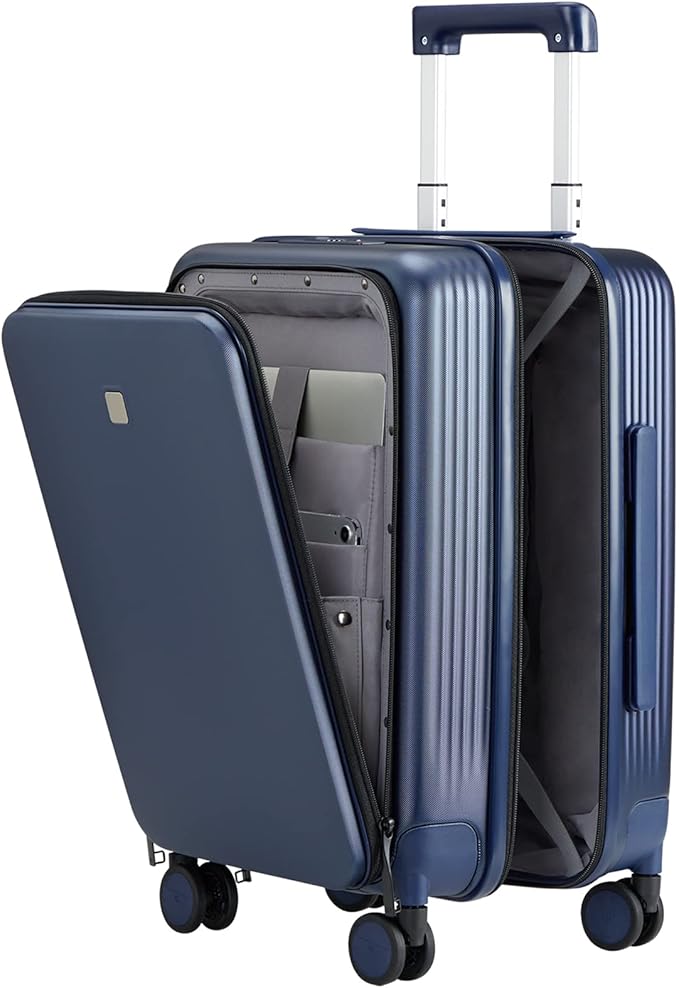 Hanke Upgrade Carry On Luggage with Front Laptop Pocket, 20'' PC Hard ...