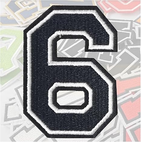 Amazon.com: AXEN 3.1inch Iron On Numbers Patches, Embroidered Numbers ...