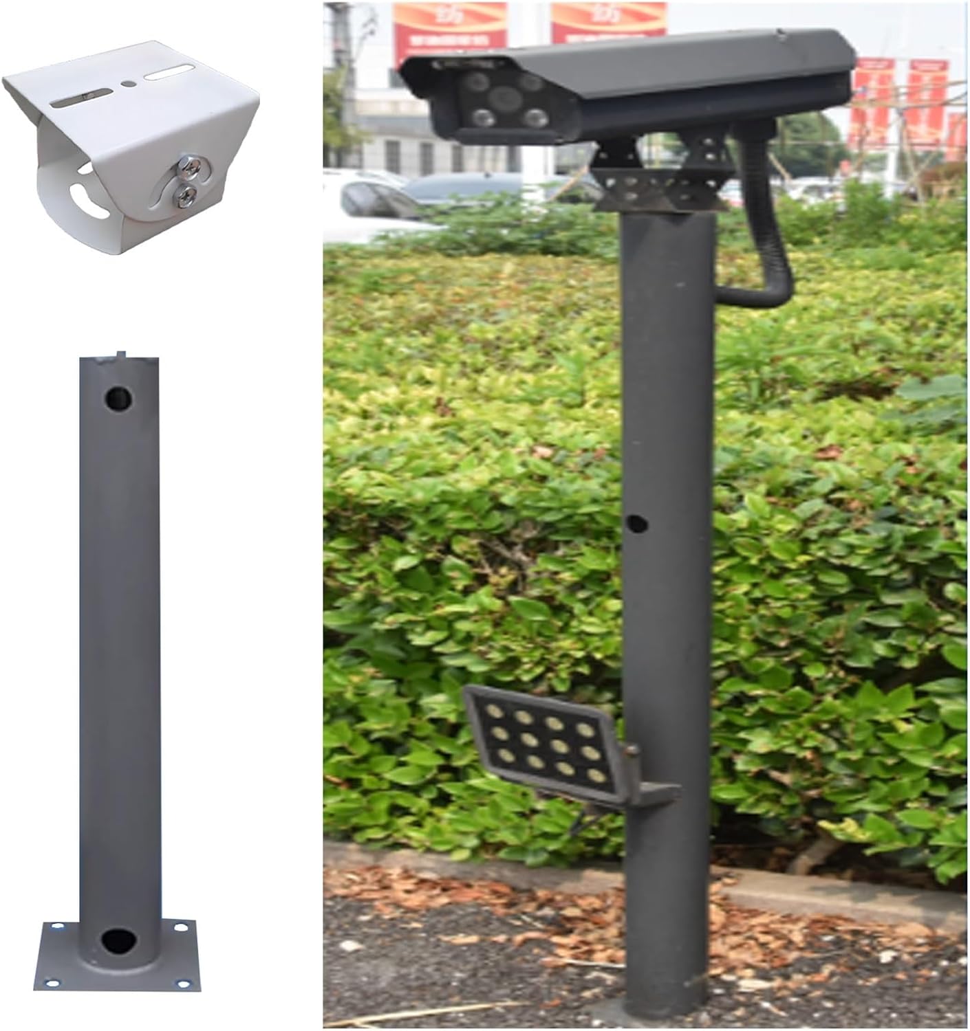 Amazon.com: Surveillance Post Stand 50 100 120 150 200cm, Gray White ...