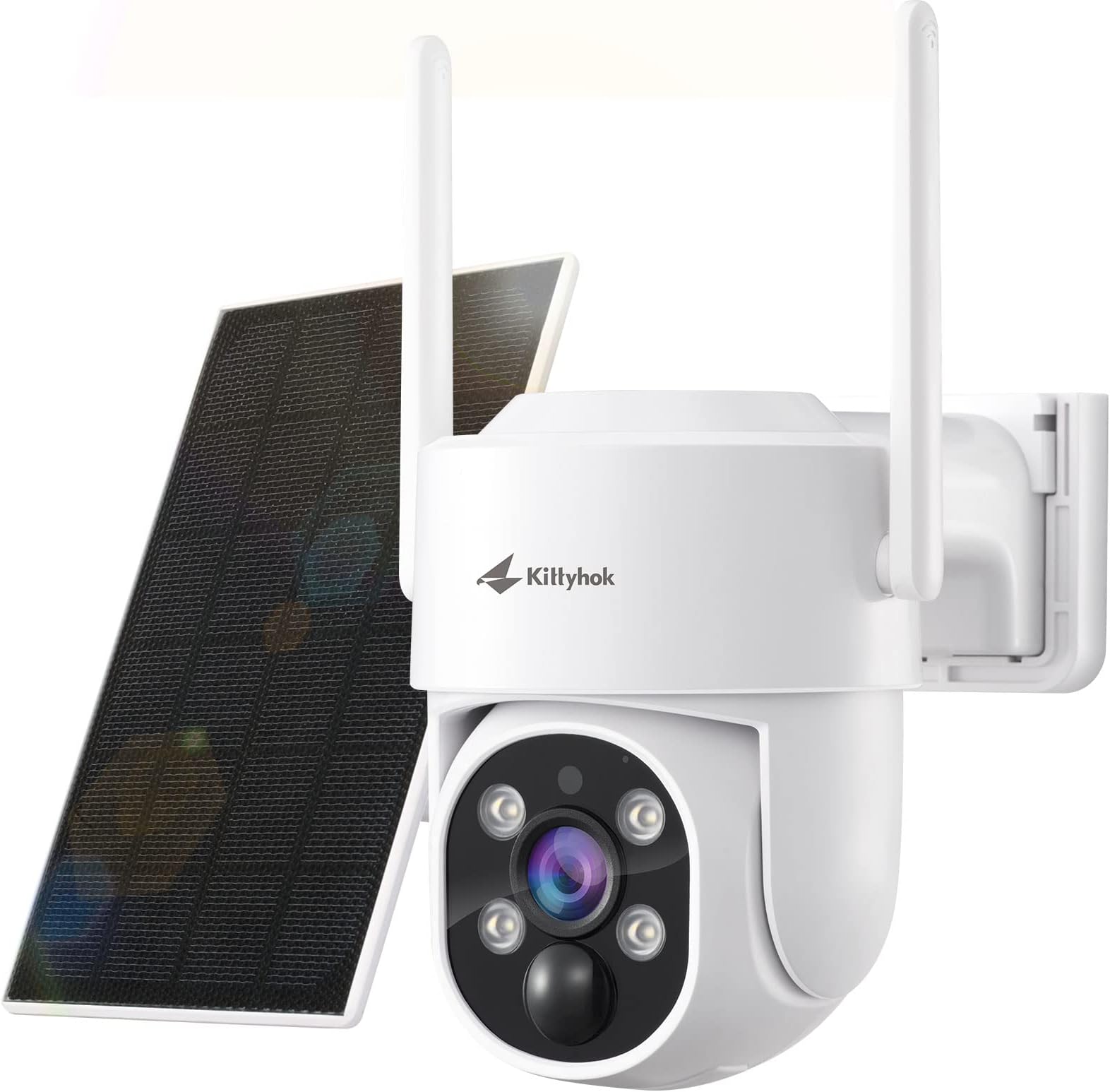 Amazon.com : Kittyhok PT Solar Camera Security Outdoor | 2K FHD ...