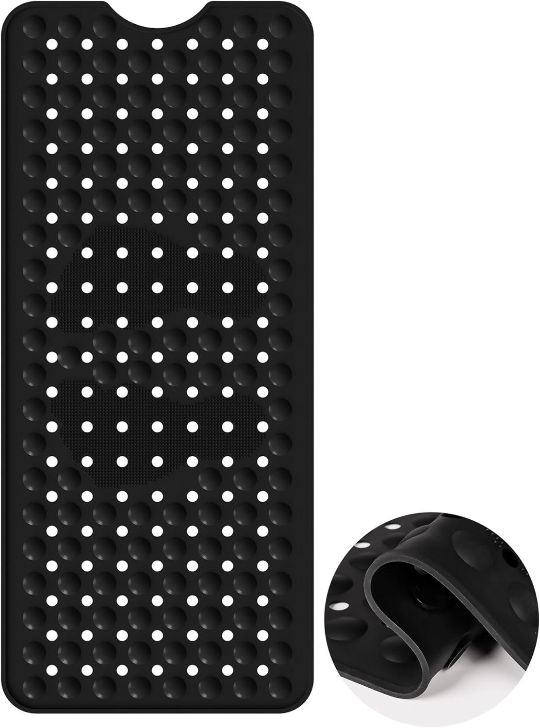 Amazon.com: Silicone Non Slip Bathtub Mat 36" x 16", Extra Long Massage ...