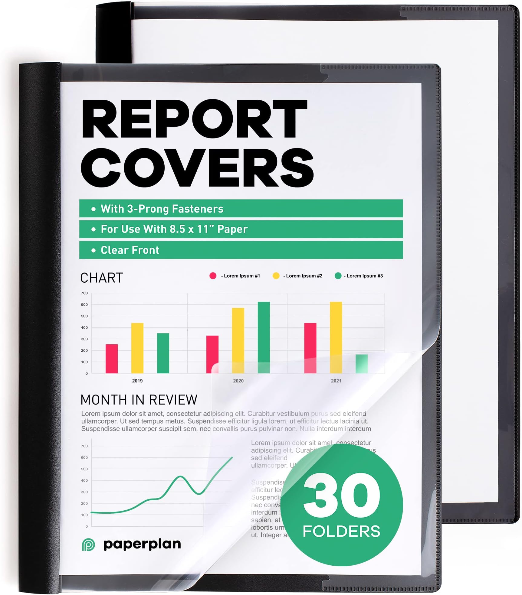 Amazon.com : Oxford Clear Front Report Covers, Red, Letter Size, 25 per ...