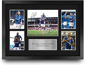 HWC Trading FR A3 Calvert-Lewin & Richarlison Everton Gifts Printed ...