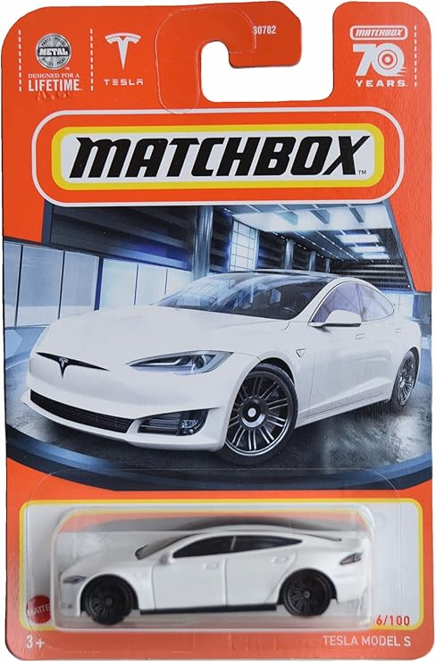 Amazon.com: Matchbox Tesla Model S, White 86/100 : Toys & Games