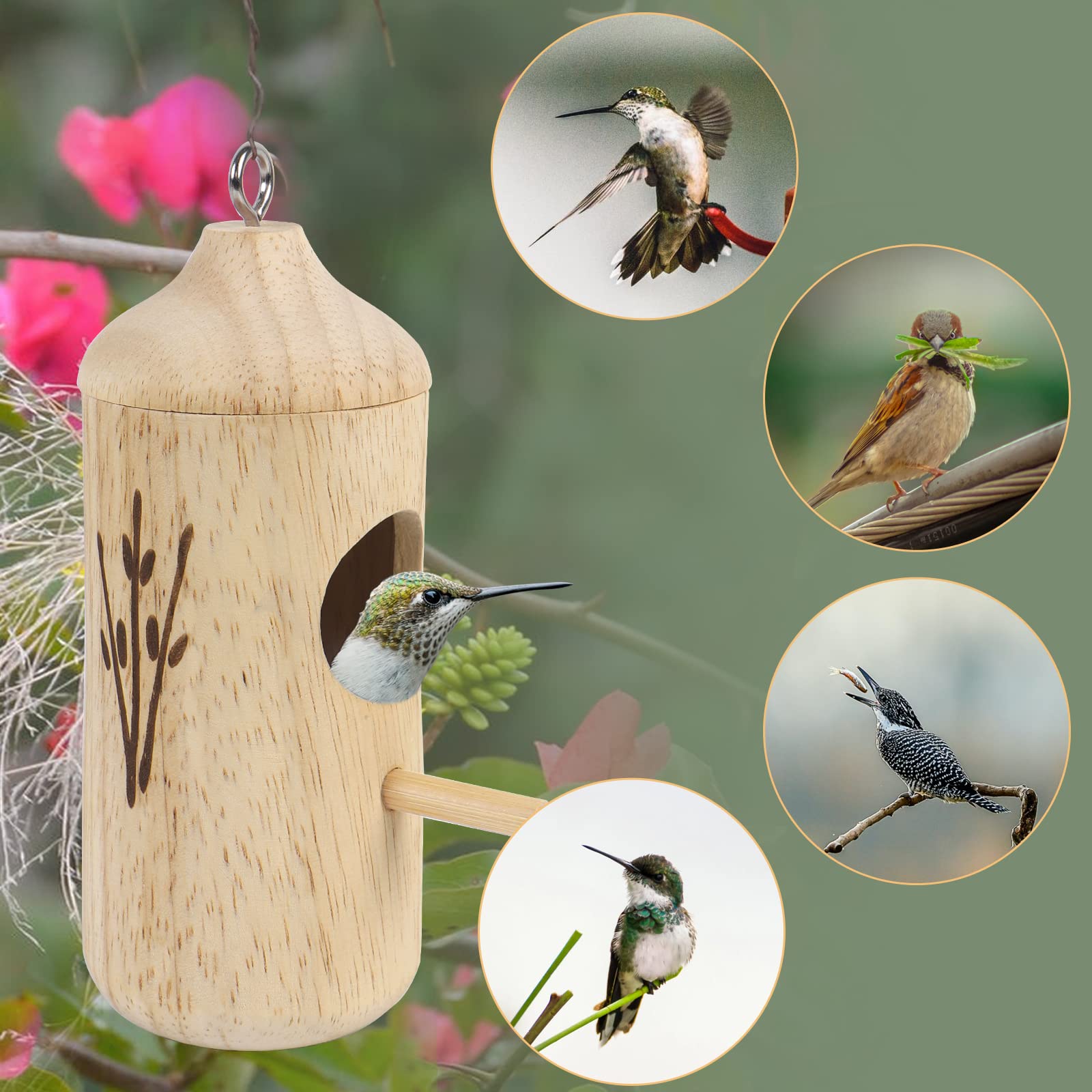 Snapklik.com : Hummingbird House, Wooden Hummingbird Houses For Outside ...