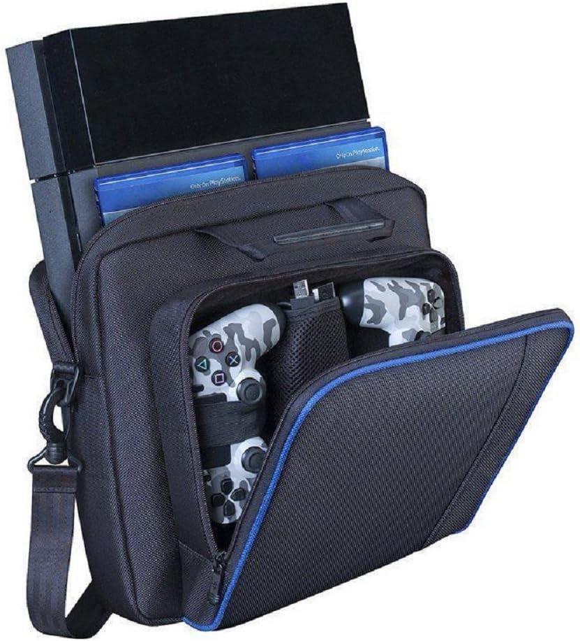 Amazon.com: Lyyes PS4 Case Carrying Case Protective Shoulder Bag for ...