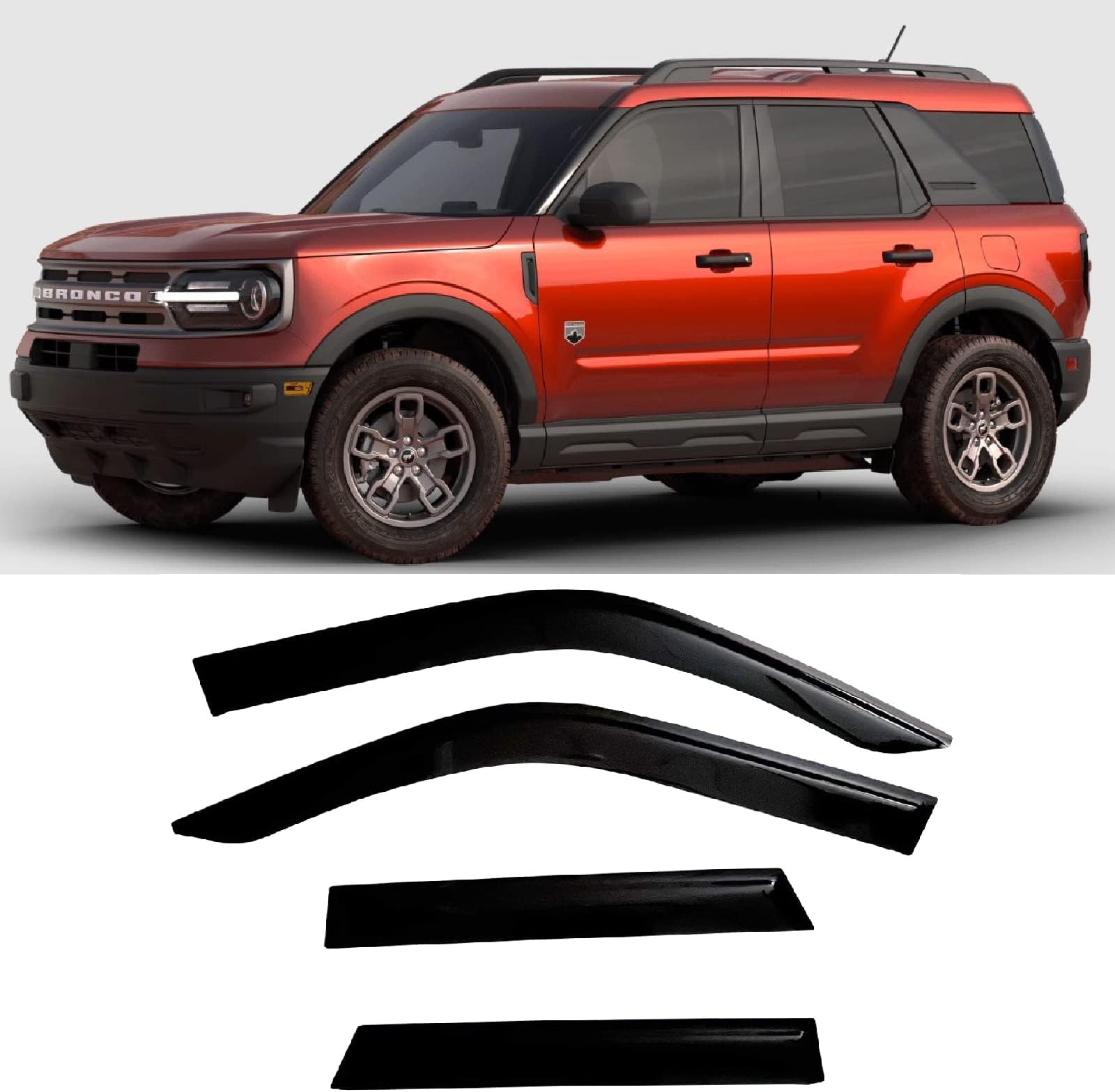 Amazon.com: ROMAL Rain Guards for Ford Bronco Sport 2021-2024 - Extra ...