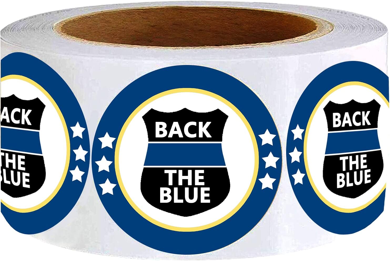 Amazon.com: Police Support Back The Blue Badge Stickers Law Enforcement ...