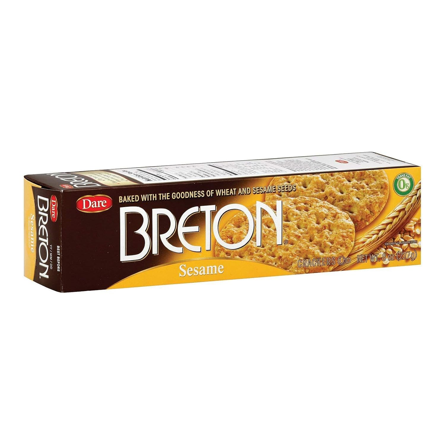 Amazon.com: Dare Sesame Breton Crackers, 8 oz