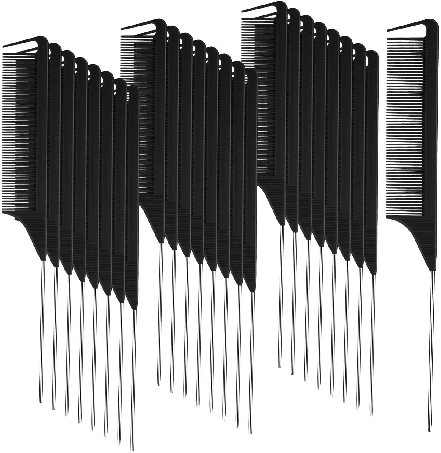Amazon.com : 3Pcs Rat Tail Combs,Barber Styling Combs for Women,Anti ...