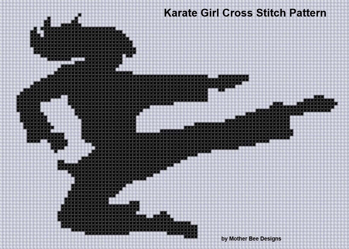 Amazon.com: Karate Girl Cross Stitch Pattern eBook : Designs, Mother ...