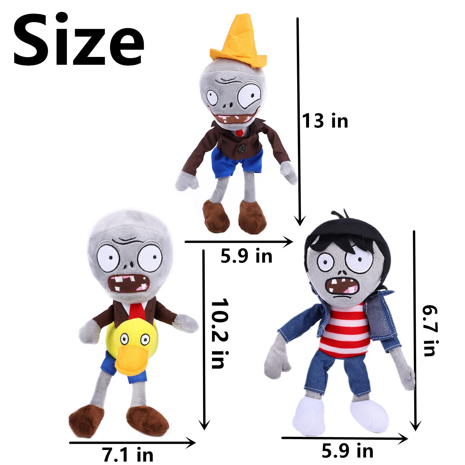 Snapklik.com : JHESAO 6 PCS Plants And Zombies Plush Green Skirt ...
