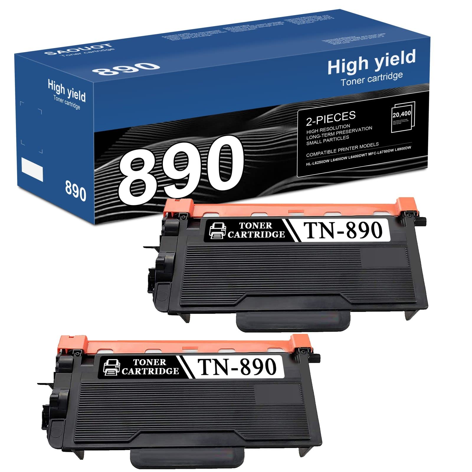 Amazon.com: SAOUOT TN890 UItra High Yield Toner Cartridge TN-890 ...