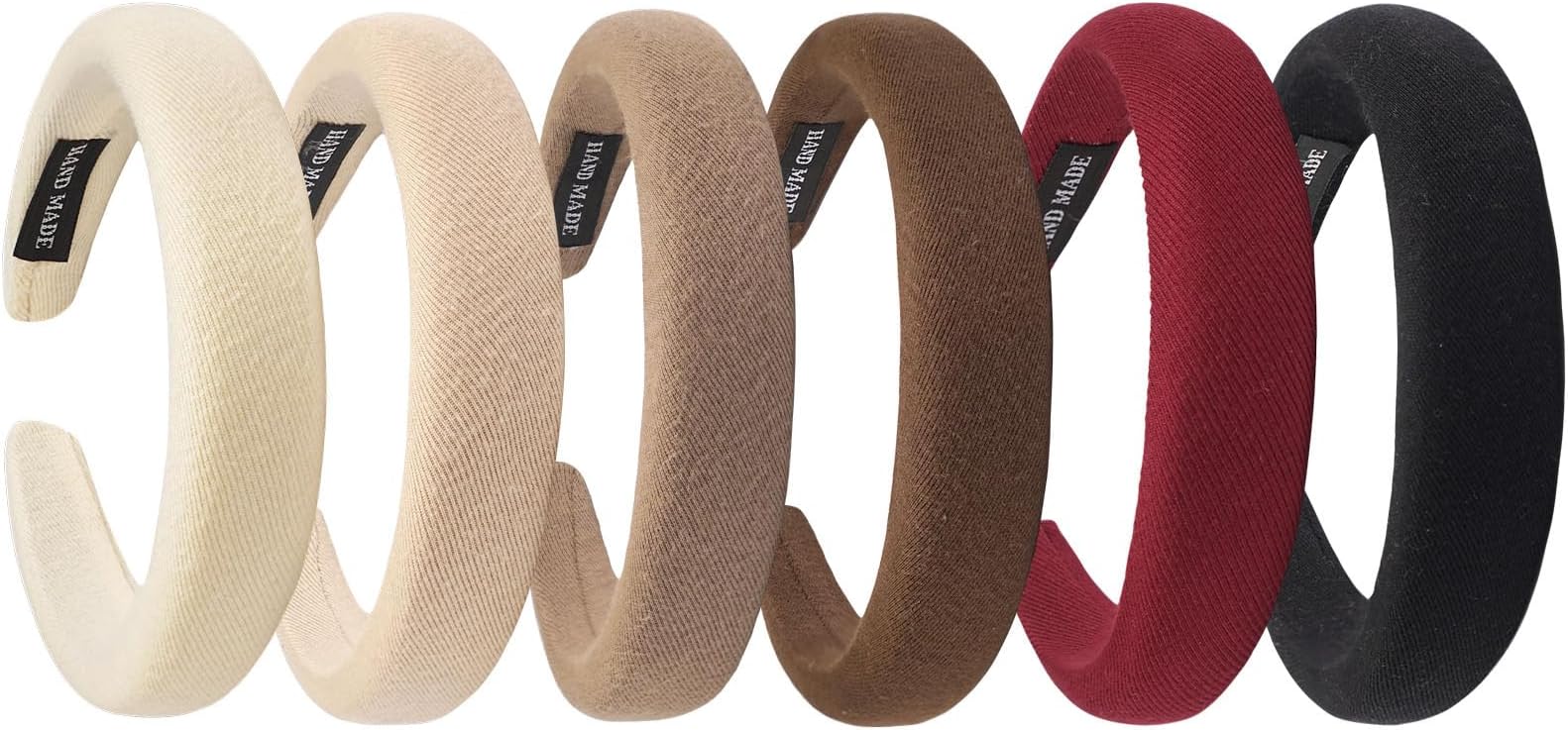 Amazon.com : Qearl Padded Headband for Women,6Pcs Thick Wide Vintage Headbands Puffy Sponge ...