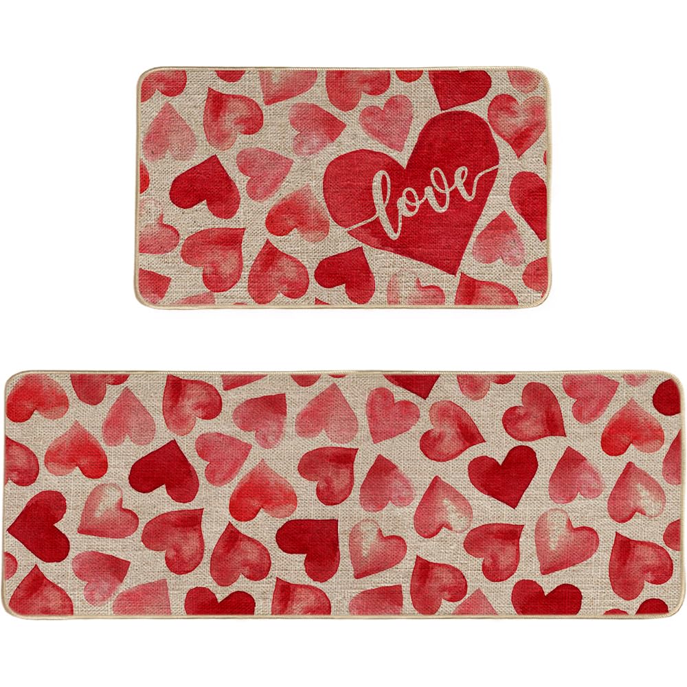 Amazon.com: CHAOMENGMENG Love Heart Valentine's Day Decorative Kitchen ...