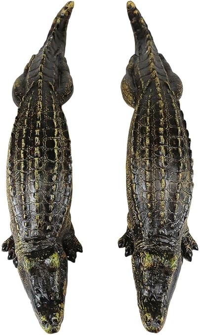 Amazon.com: Set of 2 Oversized Bayou Swamp Alligators Crocodiles Barn ...
