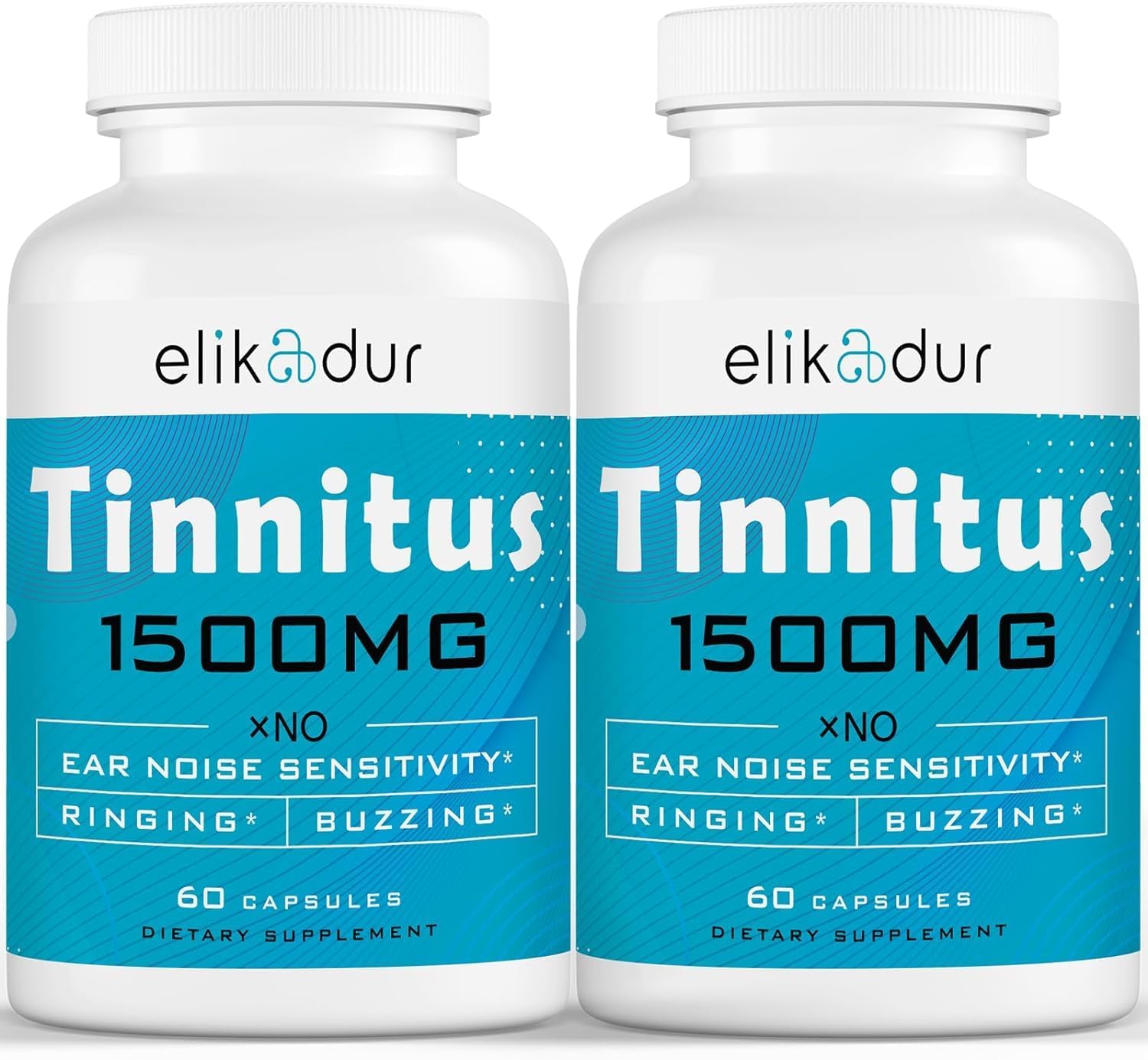 Amazon.com: Elikadur 1500 MG Tinnitus for Ringing Ears, Tinnitus ...