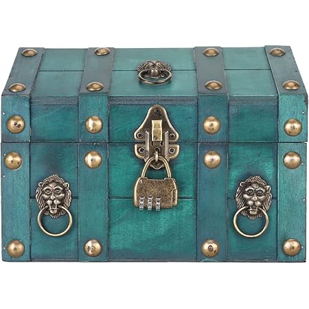 Amazon.com: Vintage Treasure Chest Box, Treasure Chest Storage Box with ...