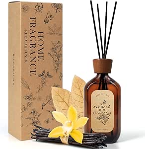 Amazon.com: LA BELLEFÉE Reed Diffuser Tobacco & Vanilla, Reed Diffuser ...