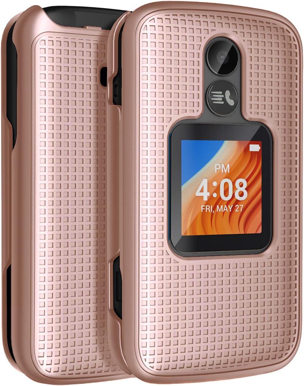 Case for Alcatel TCL Flip 2 Phone (2022), NakedcellPhone [Grid Texture ...