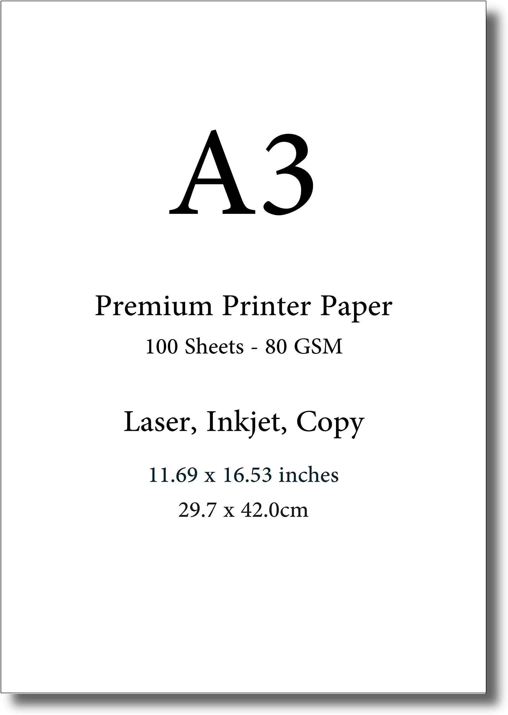 Amazon.com : A3 Premium Printer Paper - 11.69 x 16.53 inches ...