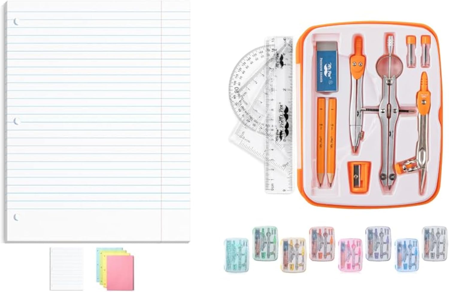Amazon.com : Mr. Pen- Geometry Set and Loose Leaf Paper : Office Products