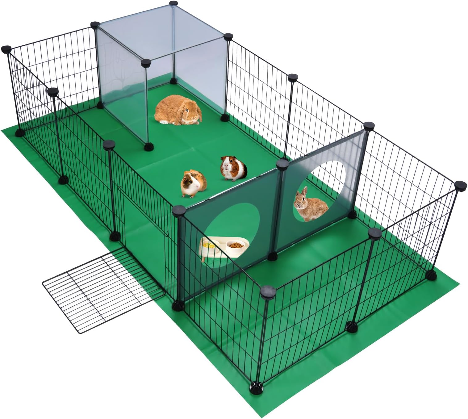 JUNGLE STONE Guinea Pig Pet Playpen, Small Animals Cage, Pet Exercise ...