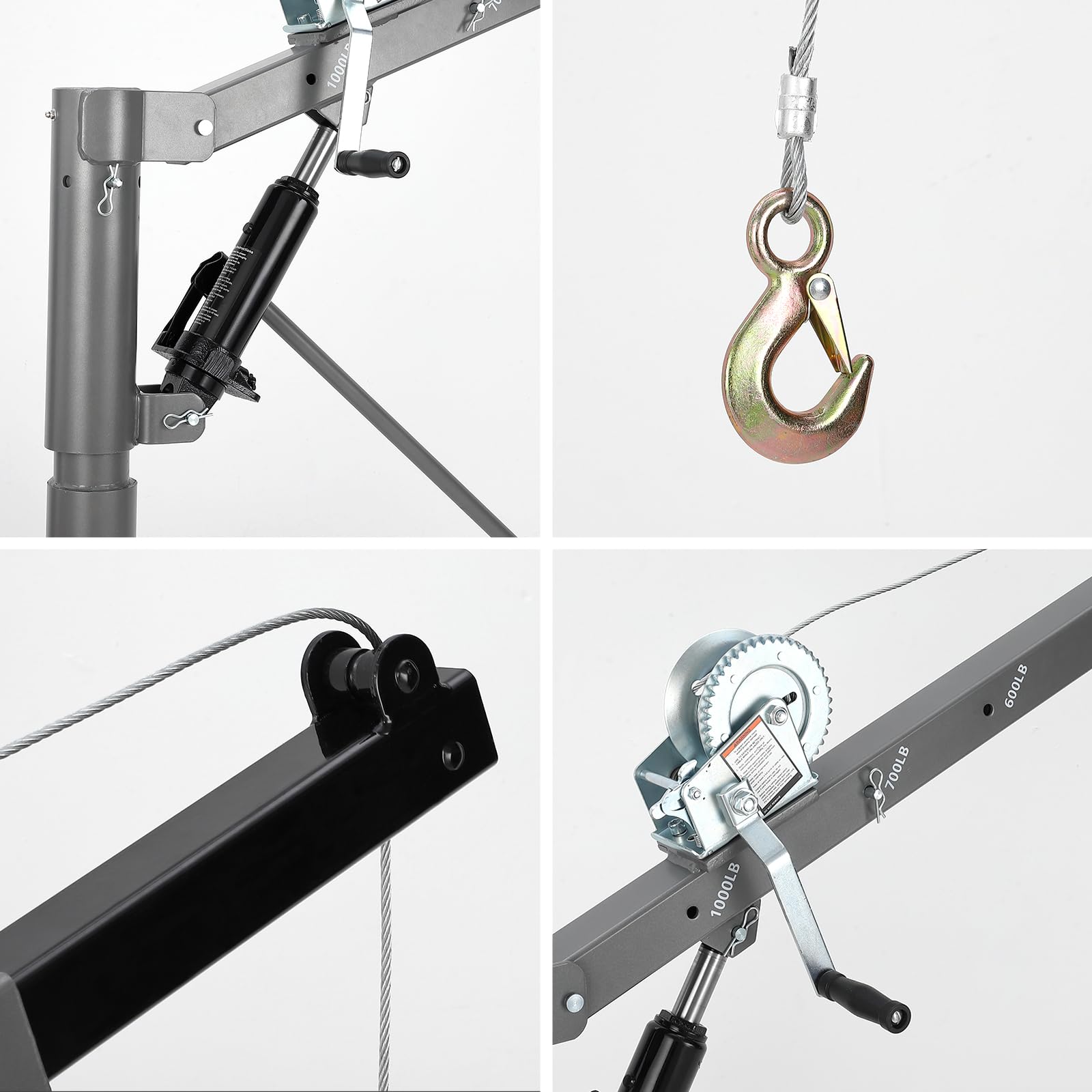 Snapklik.com : 1000 Lbs Truck Crane Hoist, Truck Jib Crane Hoist Crane ...