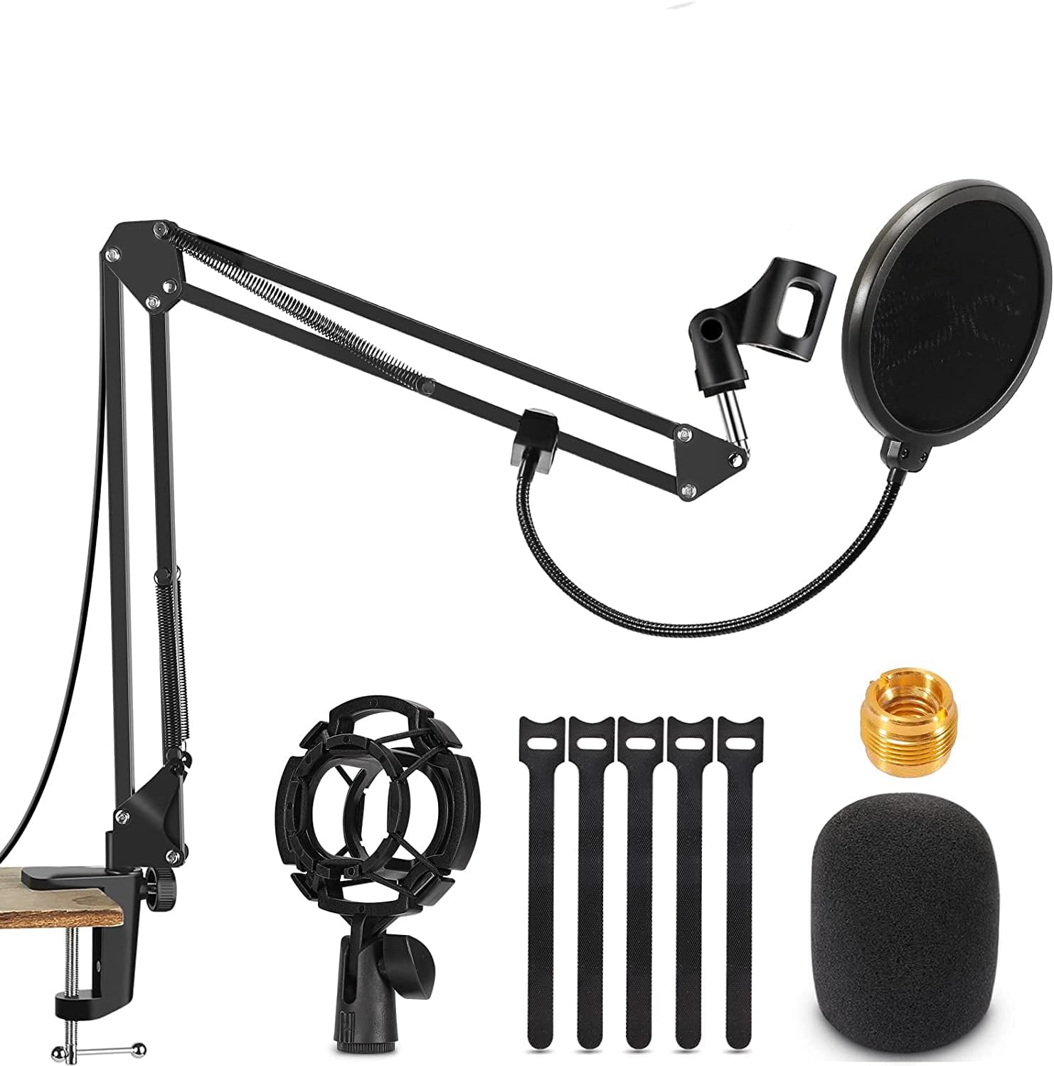 Audio Array Mic Boom Arm with Adjustable Suspension Scissor Arm Stand ...