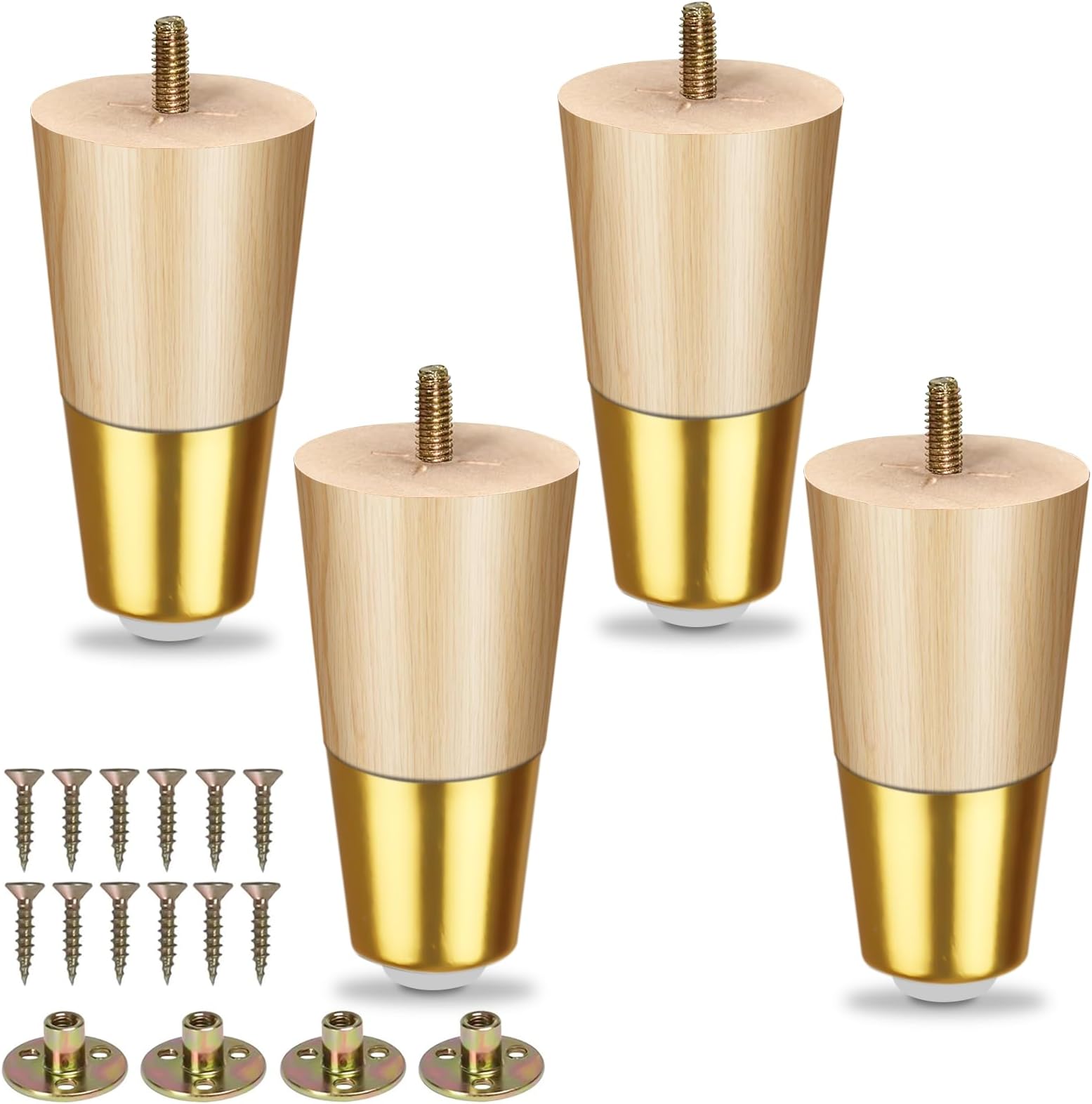 Amazon.com: M MIMHOOY Furniture Legs 4 inches, Legs for Furniture ...