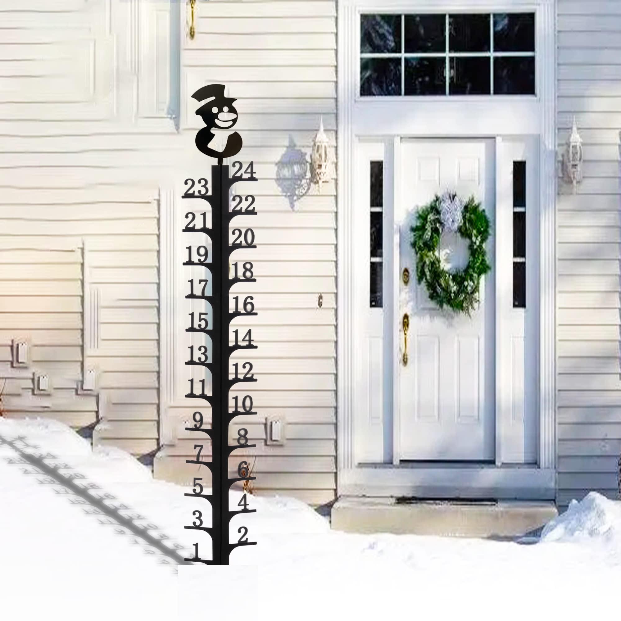 Snapklik.com : 24 Inch Snow Gauge, Snow Measuring Stick Outdoor ...