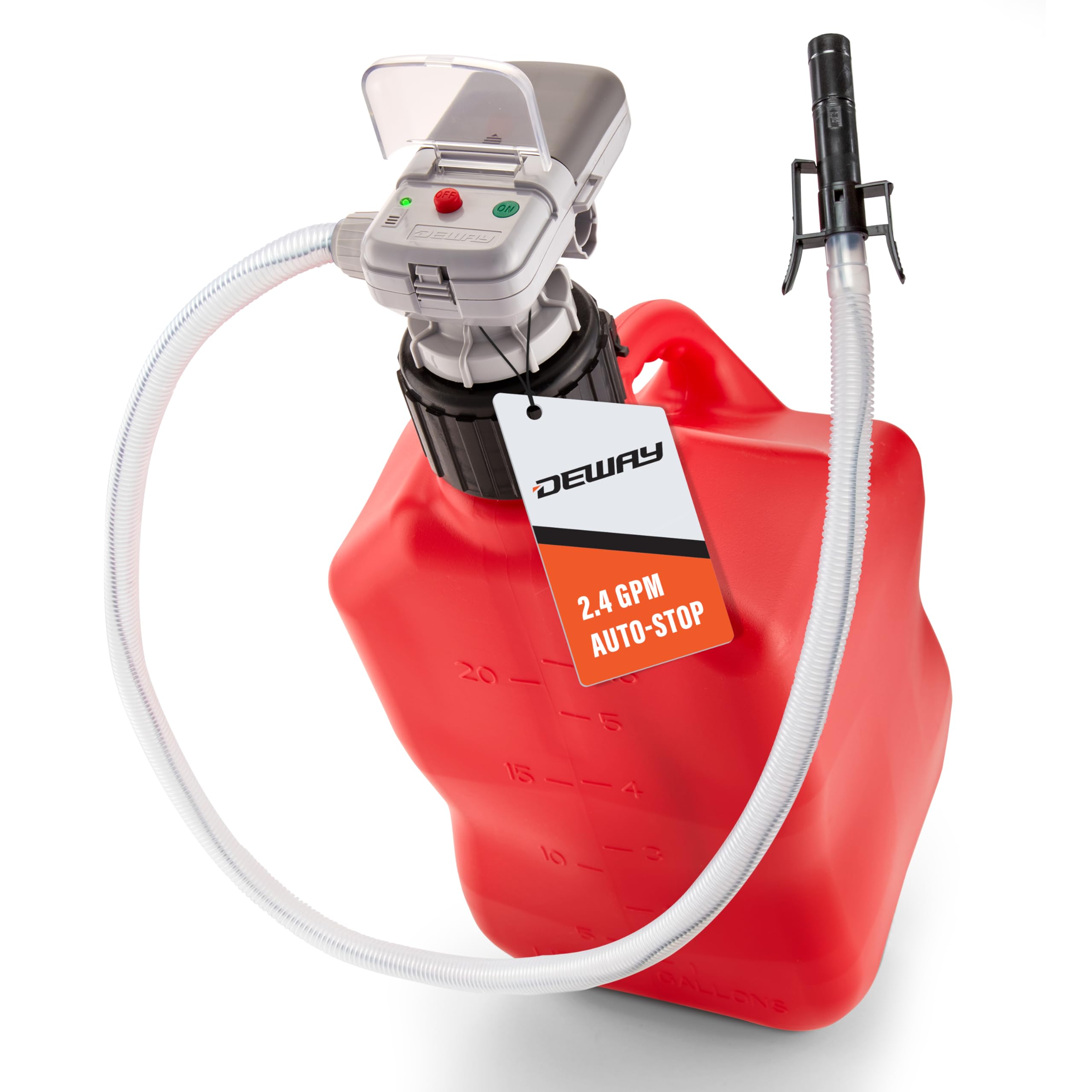 Buy Deway Automatic Fuel Transfer Pump with Auto-Stop, AA Battery ...