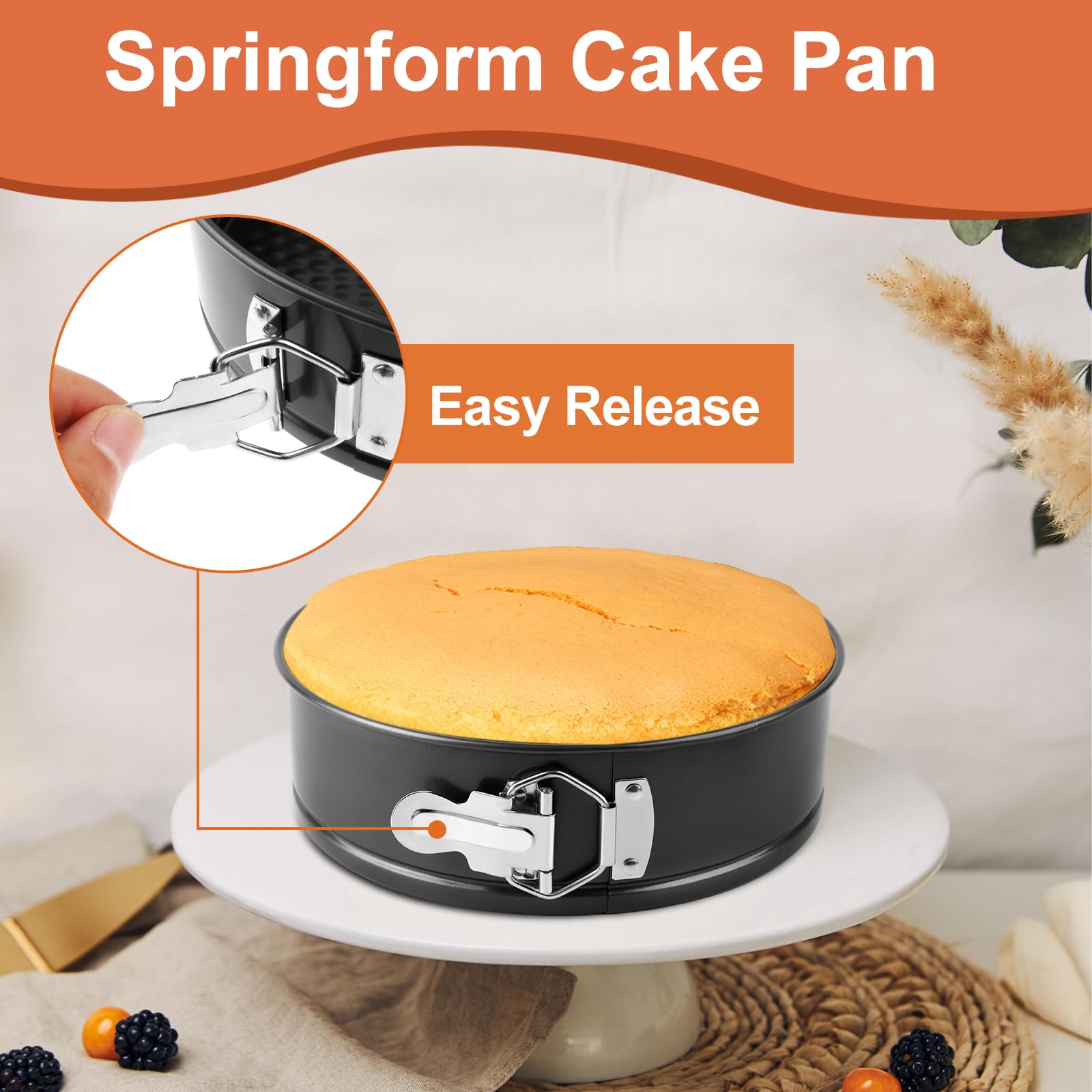 Snapklik.com : Asany Springform Cake Pan 9 10 Cheesecake Pan