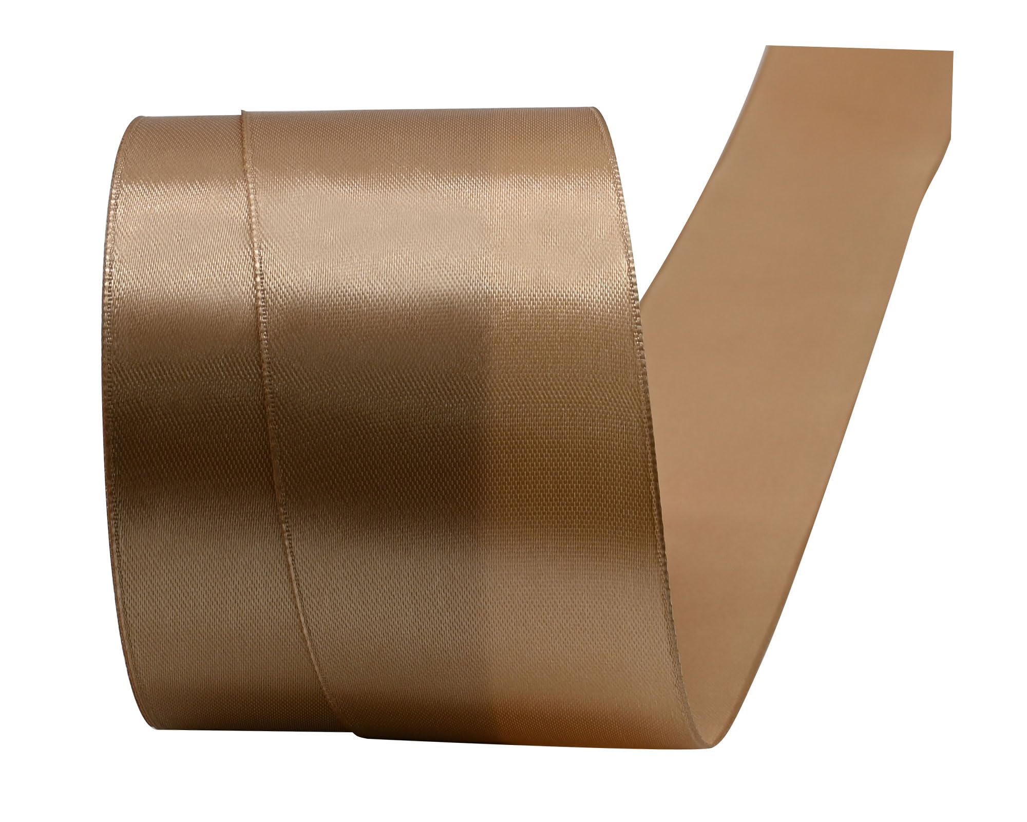 Snapklik.com : 2 Inch Chocolate Satin Ribbon Fabric Ribbon For Gift ...