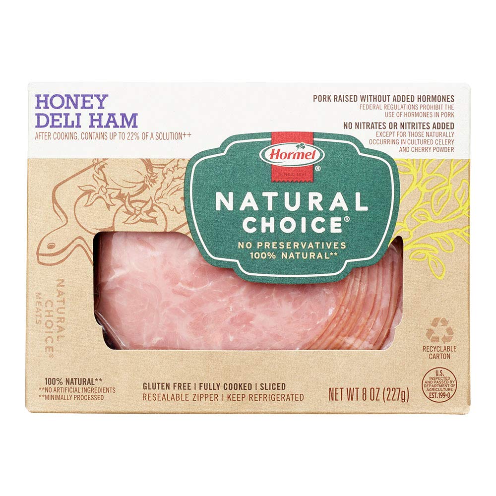 Amazon.com: HORMEL NATURAL CHOICE Sliced Honey Deli Ham, 8 Oz ...