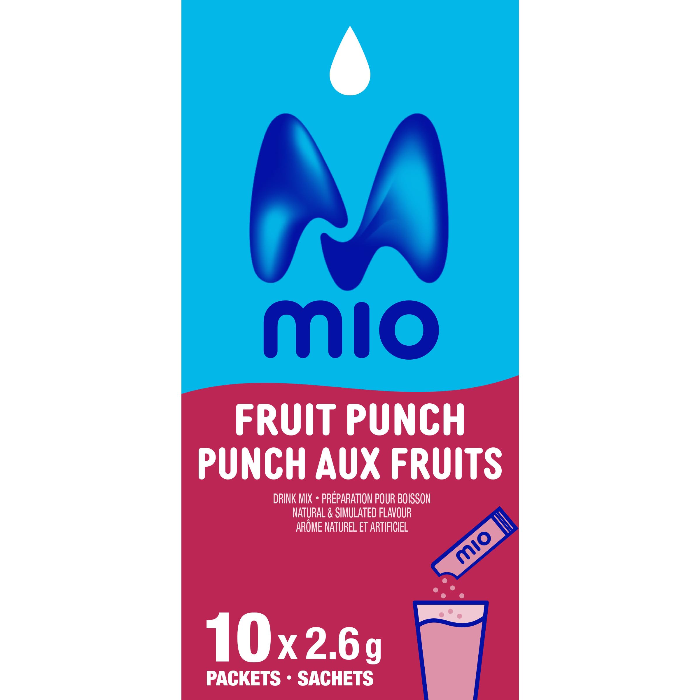 mio Fruit Punch Drink Mix, 2.6 g Packets, 10 ct Box : Amazon.ca ...