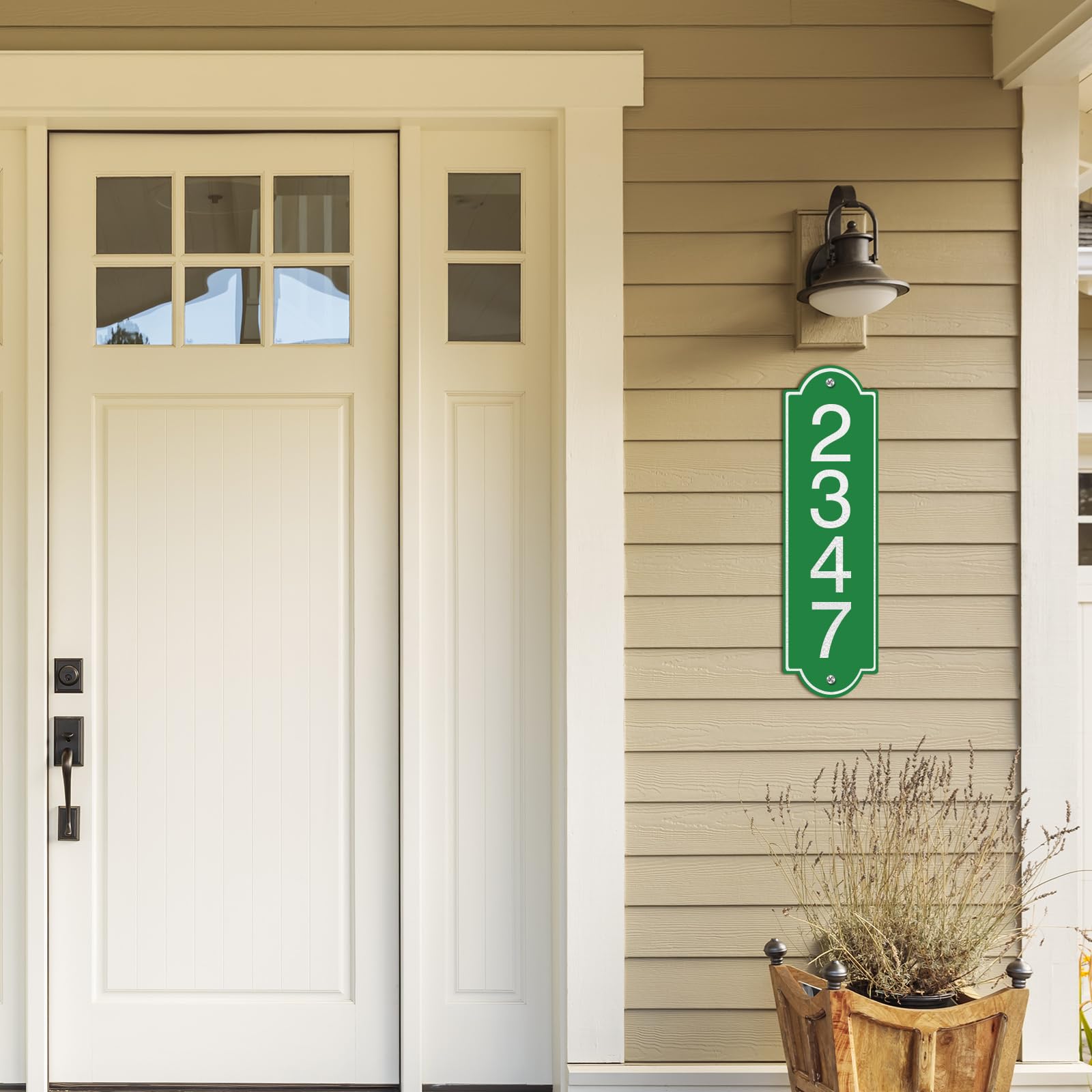 Address Number Signs Sign Reflective - (18'' X 3.5 '')Custom House ...