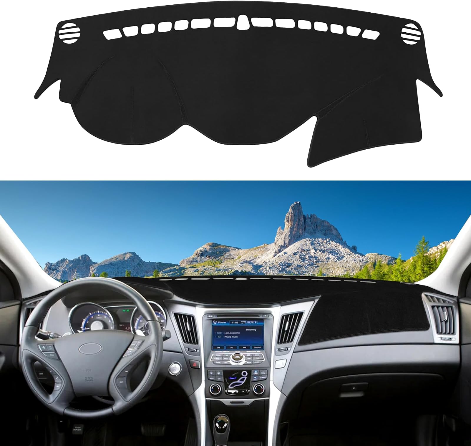 Amazon.com: GXARTS Car Dashboard Dash Covers Leather Pretector Cover ...