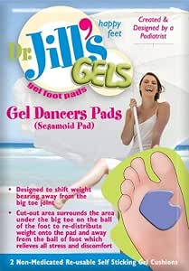 Dr. Jill'S Foot Pads Dr. Jill'S Gel Dancer'S Pads (Left Foot) : Amazon ...